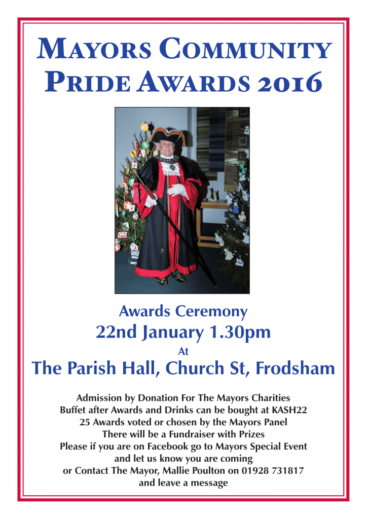 Mayor's Community Pride Awards - Frodsham Town Council