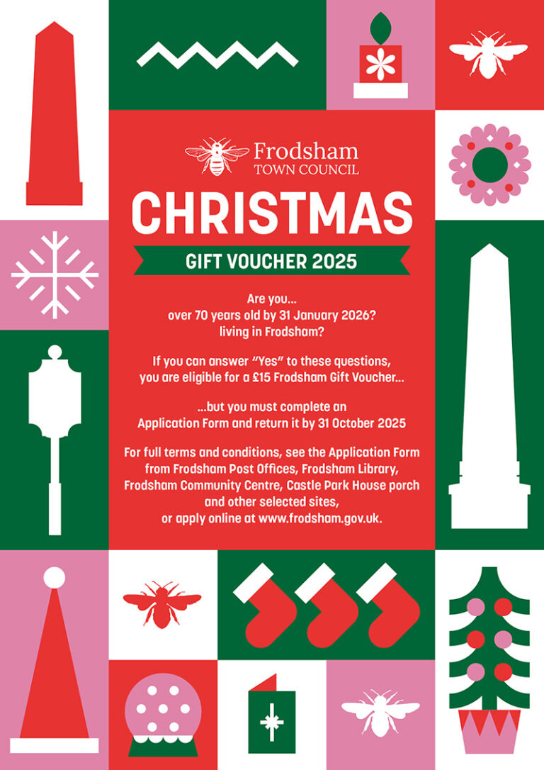Frodsham Town Council Over 70s Christmas Voucher Scheme 2025 - Frodsham ...